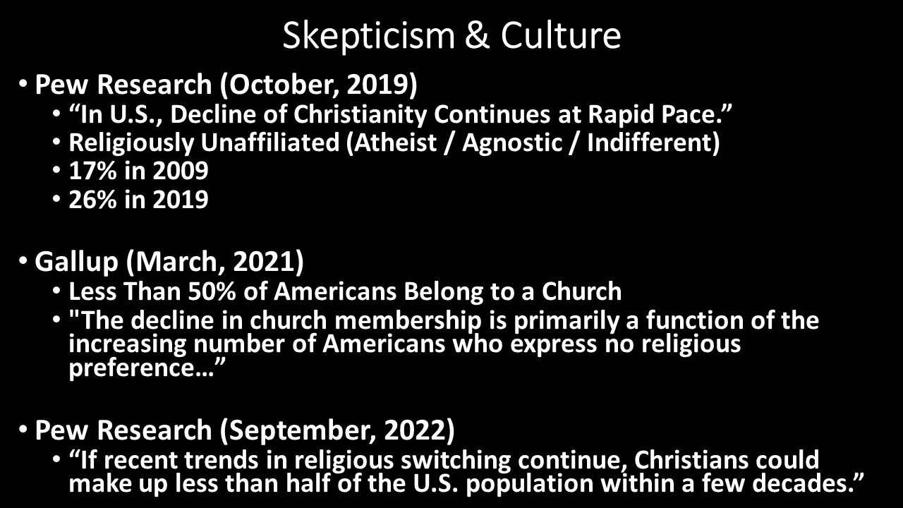 Navigating a Secular Mindset - Woodland Hills Church of Christ